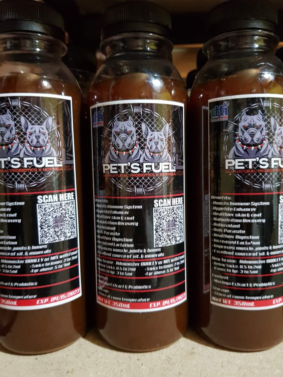 PET'S FUEL Moringa & Probiotic Pet Supplement 350 mL ORIGINAL AND NEW ...