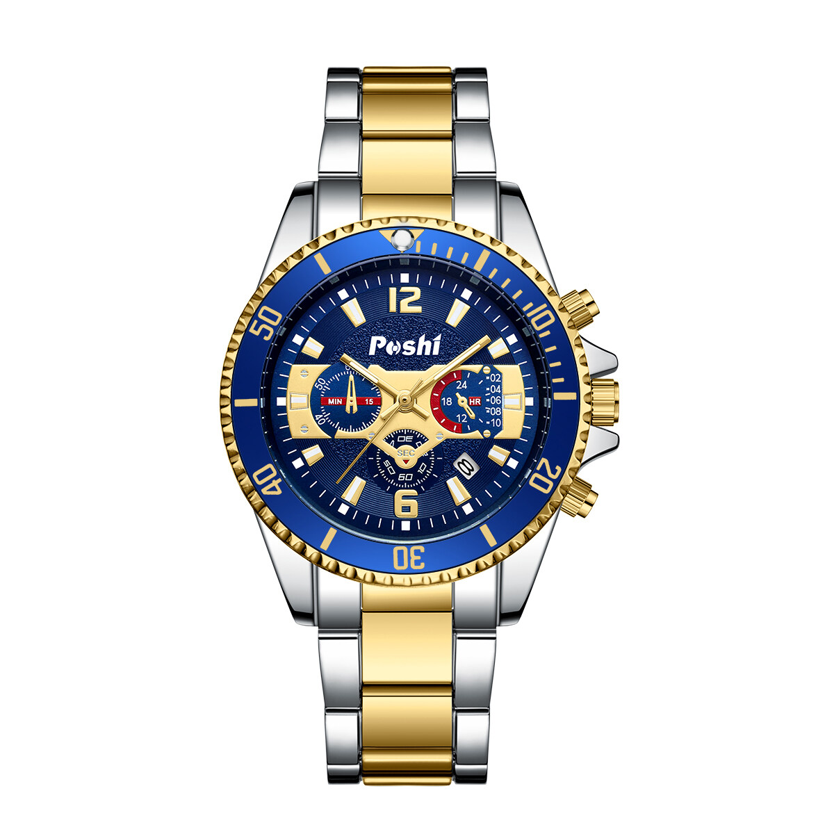 POSHI Men's Watch Automatic Watch for Men Original Waterproof Stainless ...