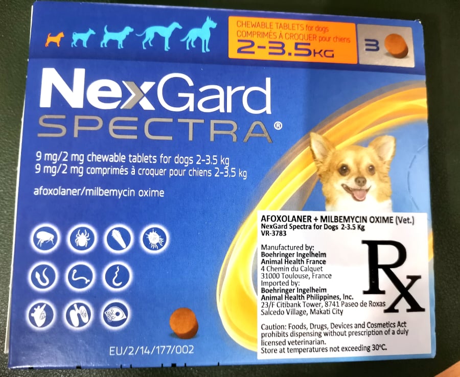 NexGard SPECTRA for Dogs With Sticker 100% Legit Product | Lazada PH