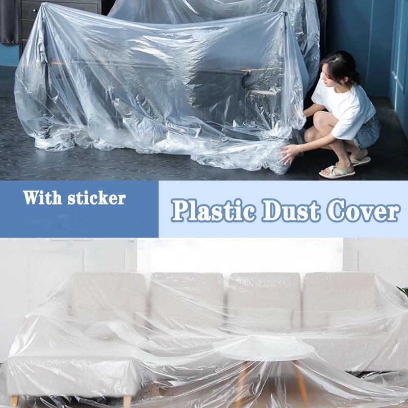 20M Waterproof Dust Cover Plastic Disposable Furniture Dustproof Film ...
