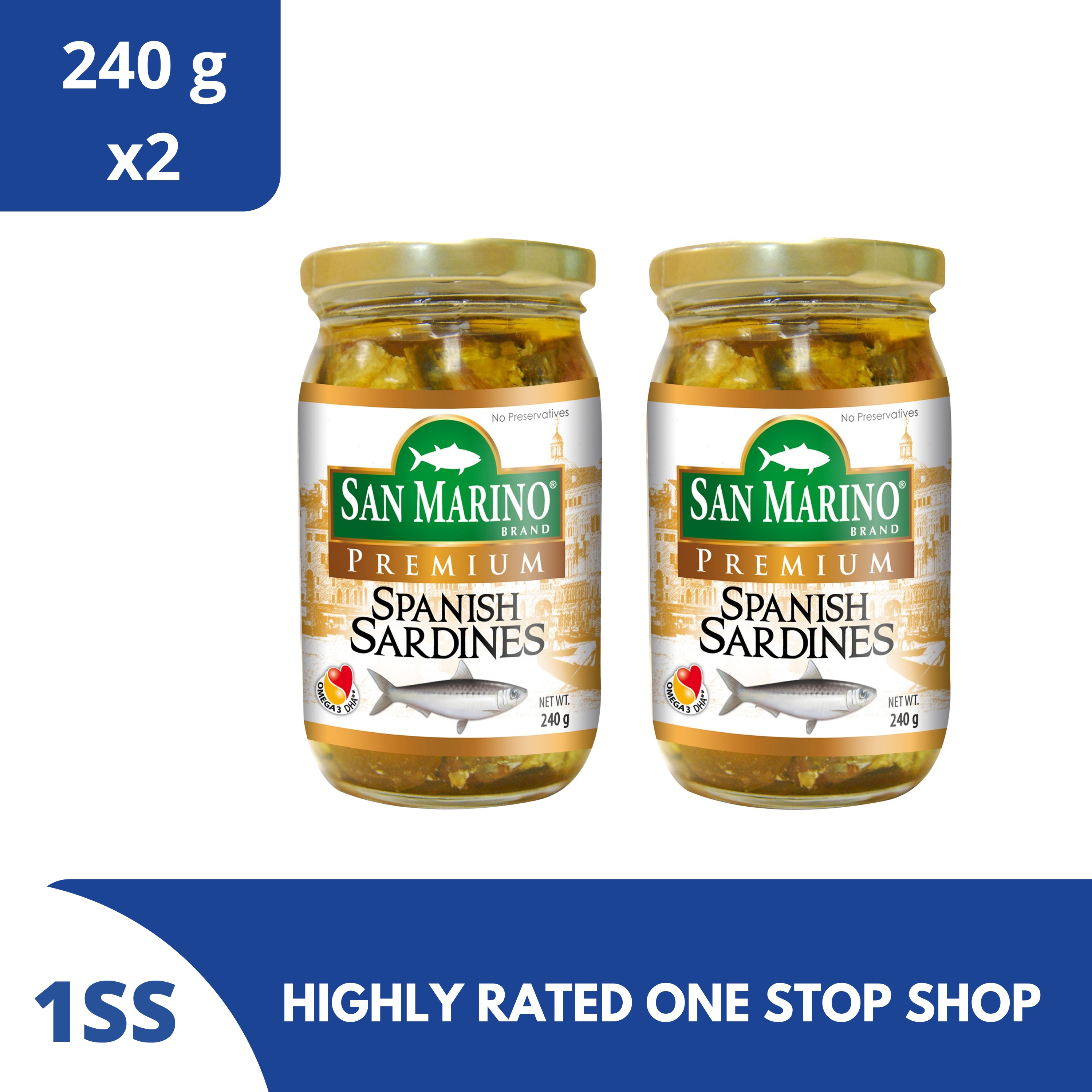 San Marino Premium Spanish Sardines, 240g, set of 2 | Lazada PH