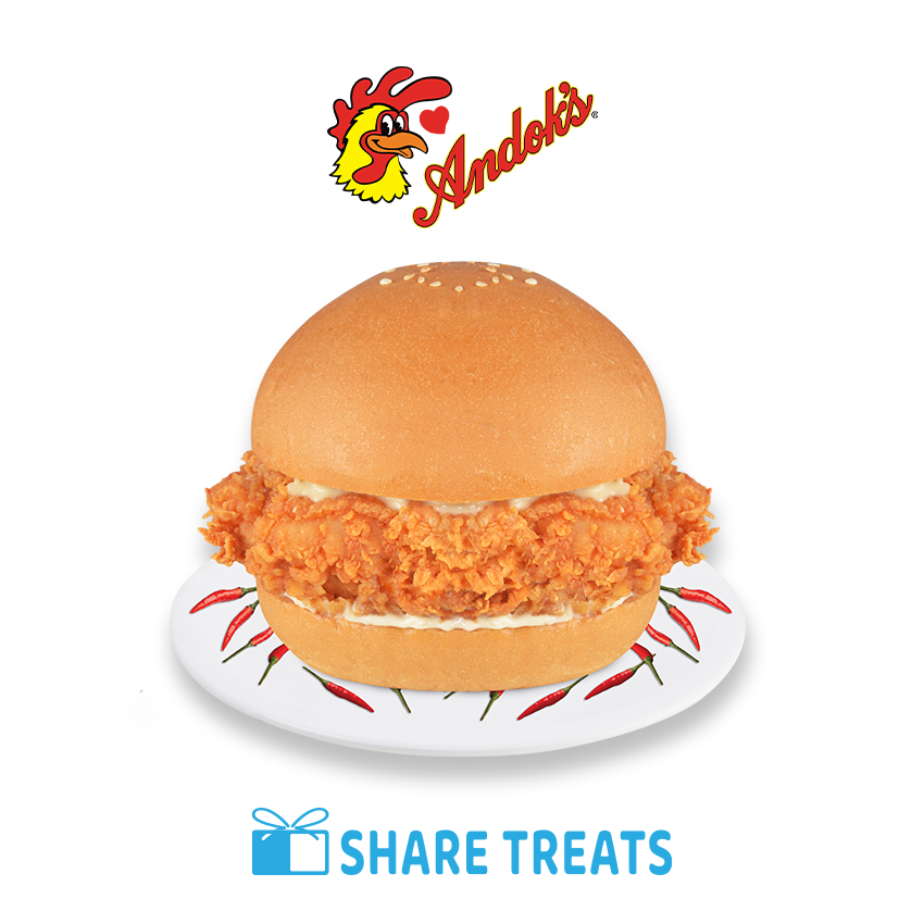 Andok's Spicy Dokito Burger (SMS eVoucher) | Lazada PH