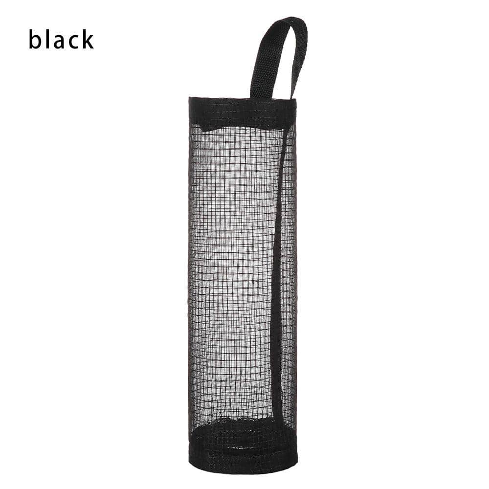 Mesh Garbage Bag Organizer Plastic Bag Holder Hanging Folding Mesh ...
