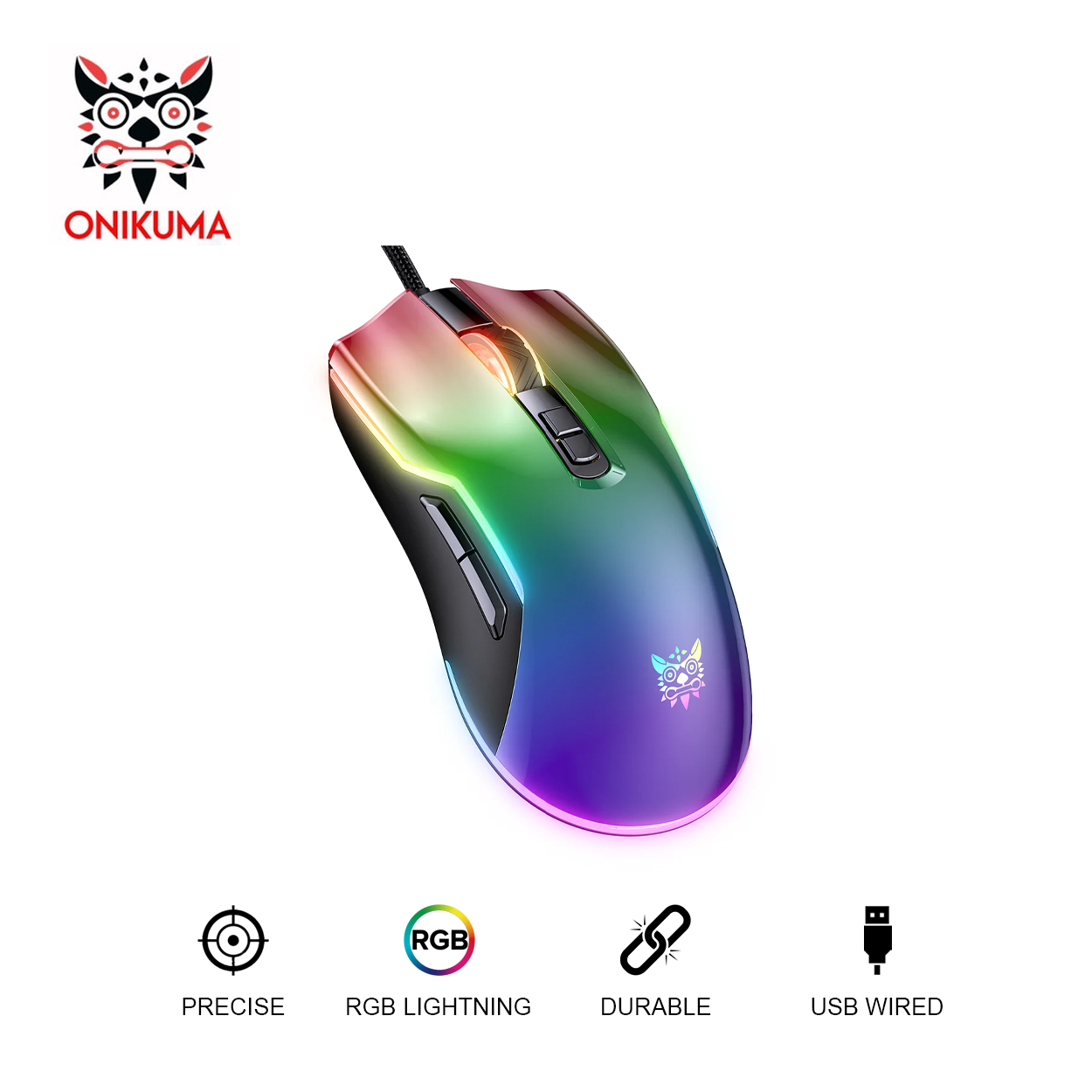 Onikuma CW922 Esports Gaming RGB Mouse USB Wired Desktop Laptop | Lazada PH