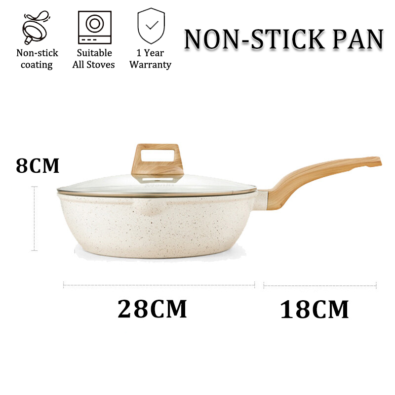 MelGeek Non Stick Frying Pan 4 pcs Kitchen ware Cookware Set kaldero ...