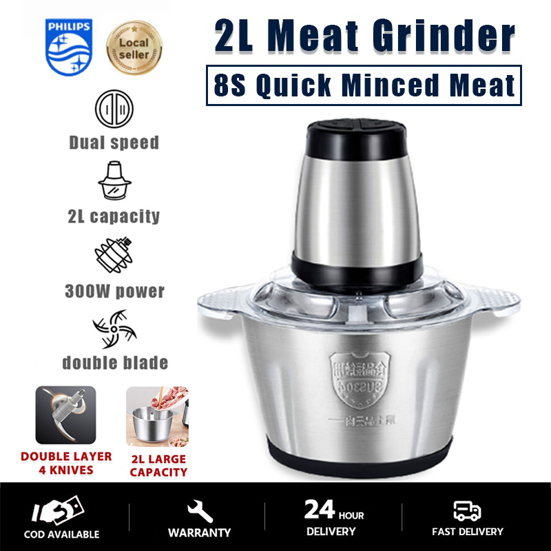 PHILIPS Food Processor Meat Grinder Food Processor Heavy Duty Electric ...