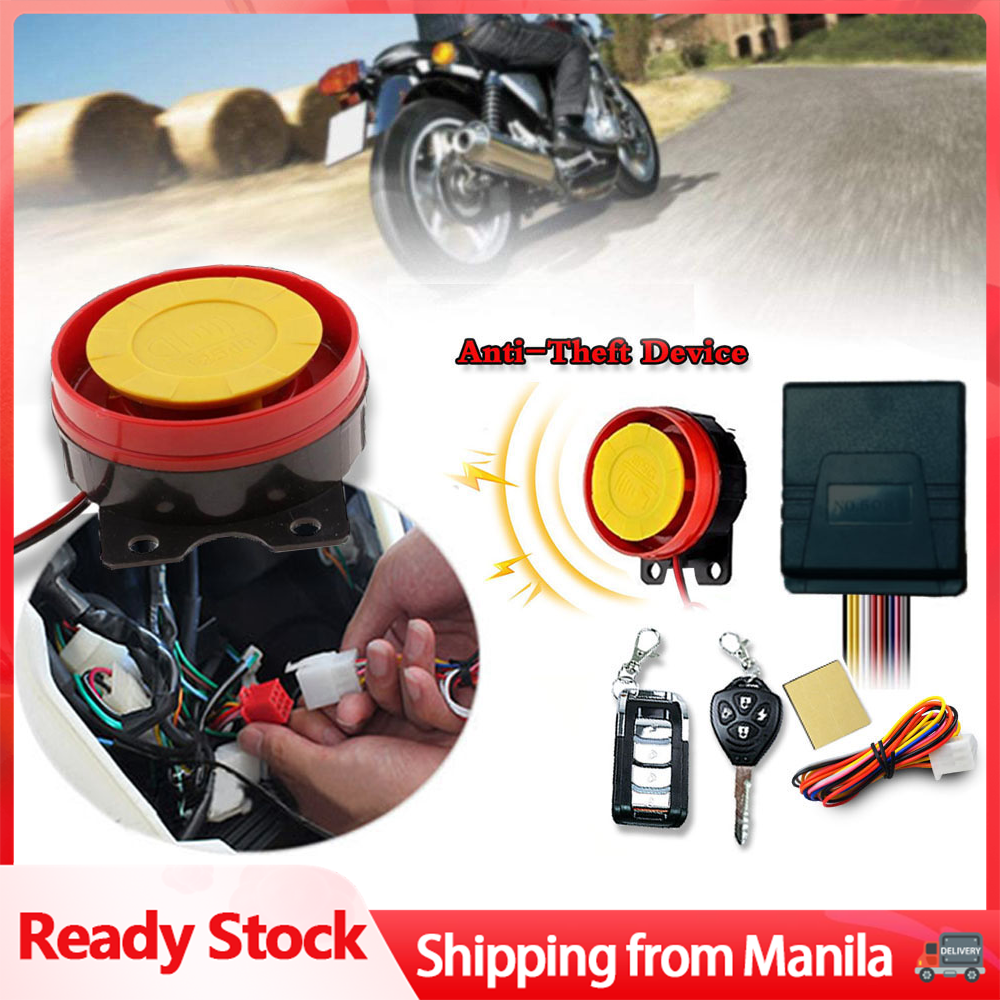 🔥【24 hours shipping】Universal Motorcycle Alarm System 12V Anti-theft ...