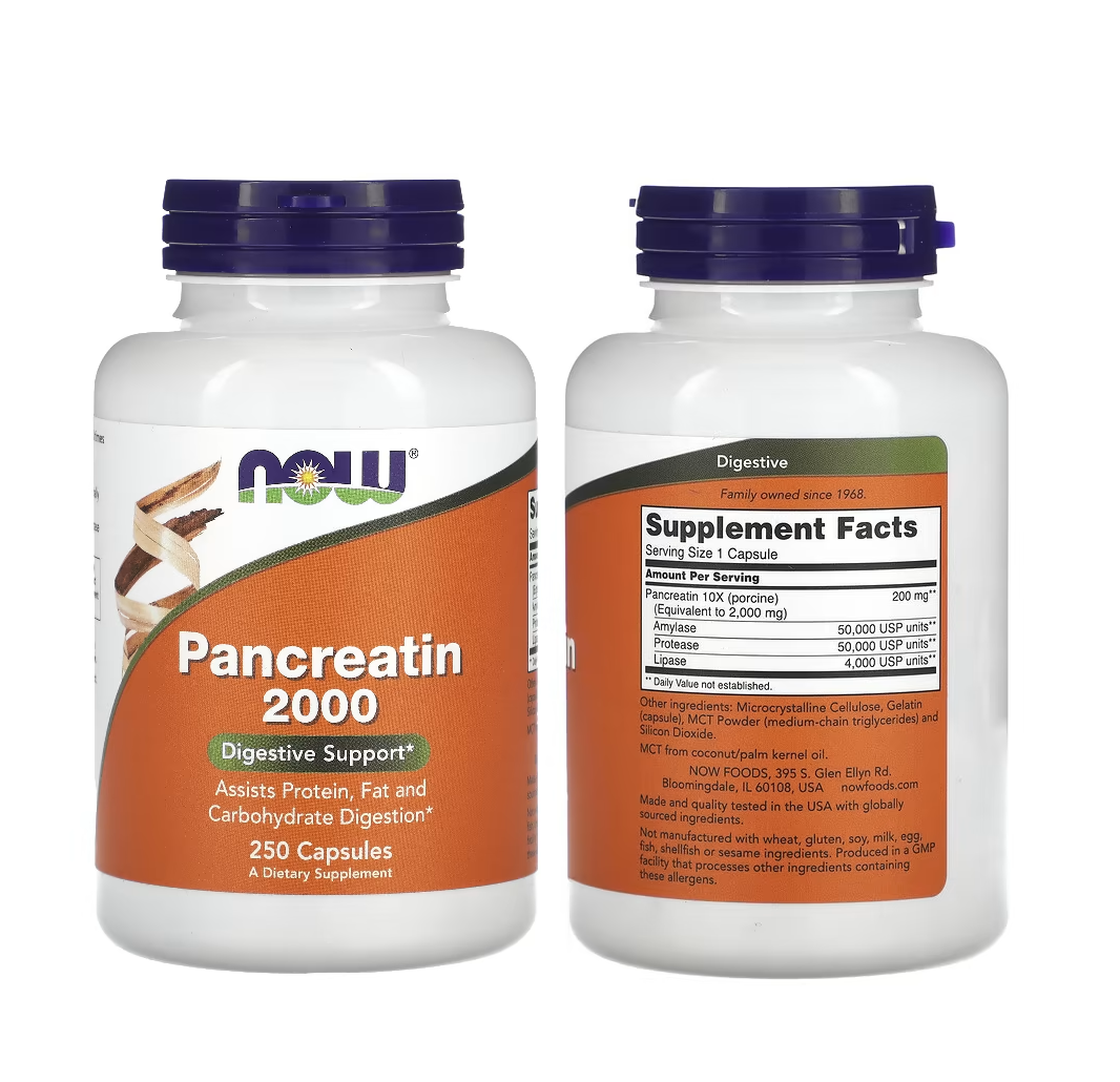 NOW Foods Pancreatin 2000 100 or 250 Capsules | Lazada PH