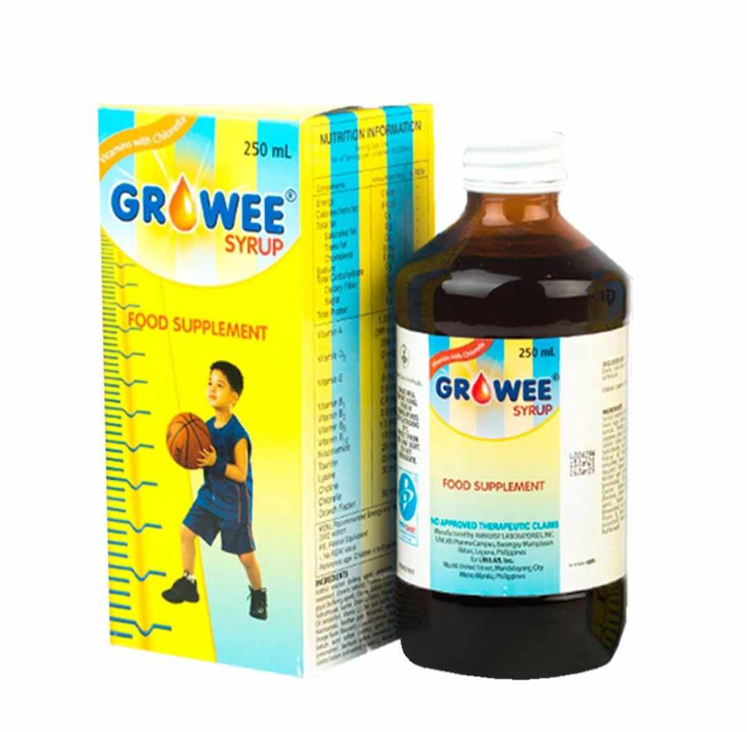 GROWEE Syrup Vitamins with Chlorella for Ages 2 Years Old and Above ...