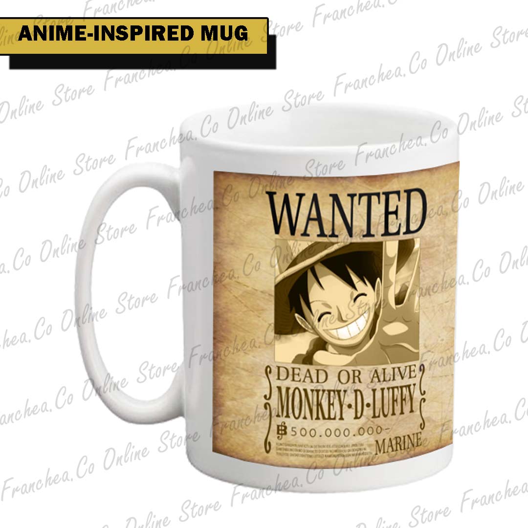 Anime Inspired Coffee Mug Wanted Luffy of One Piece | Lazada PH