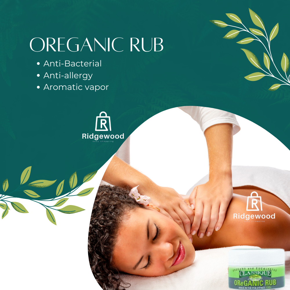 OREGANIC RUB Antibacterial Allergies Insect Bites Skin Problem Oregano ...