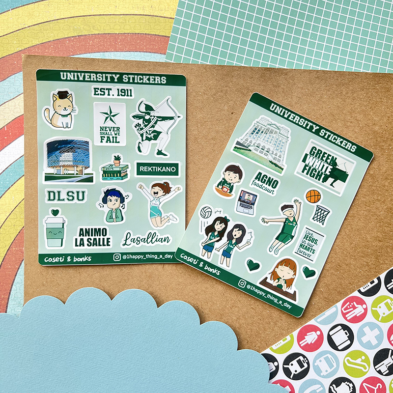 DLSU / De La Salle University Stickers/ Glossy, vinyl, water-resistant ...