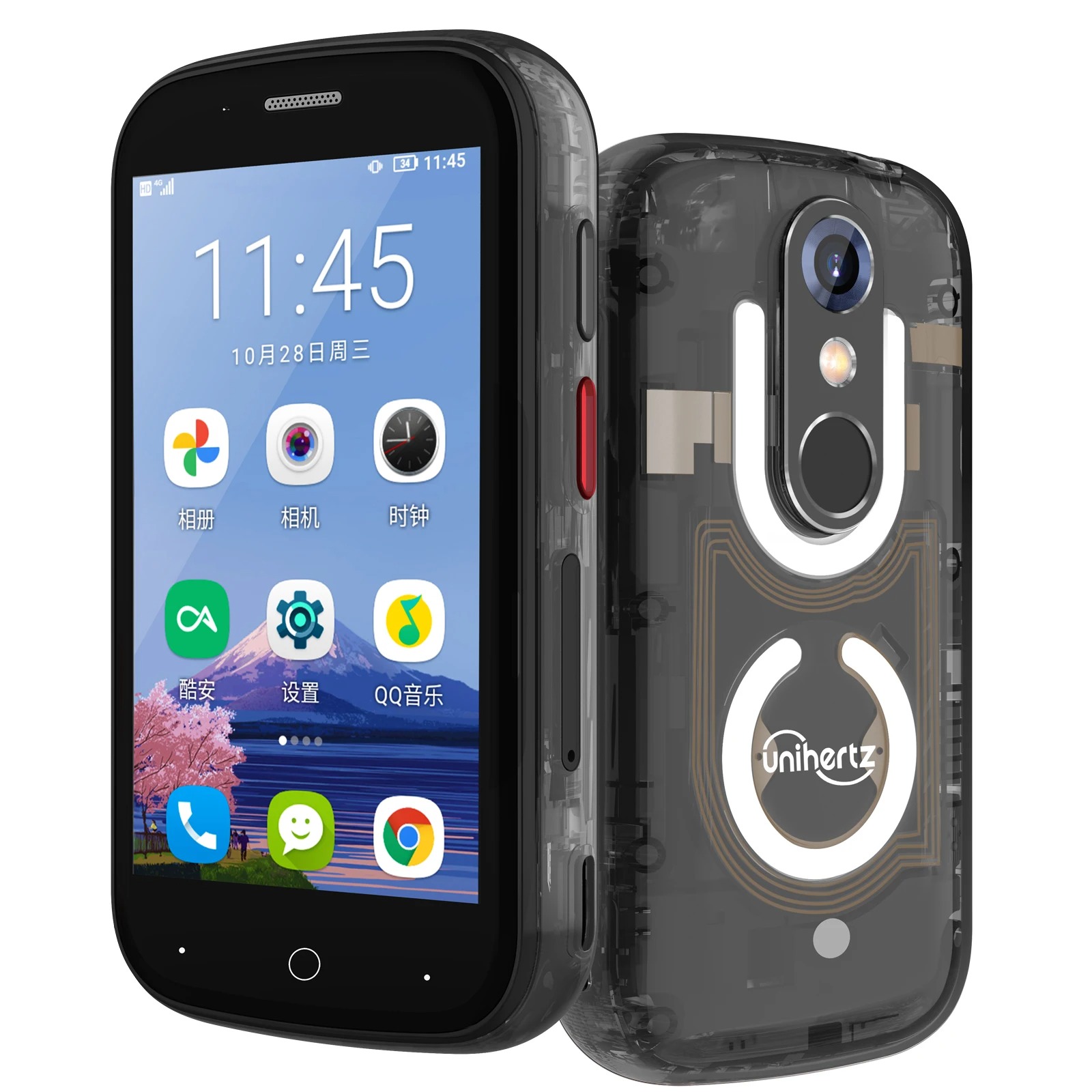 Unihertz Jelly Star Mini Smartphone Android 13 8GB 256GB Led Light Unlocked Transparent ...