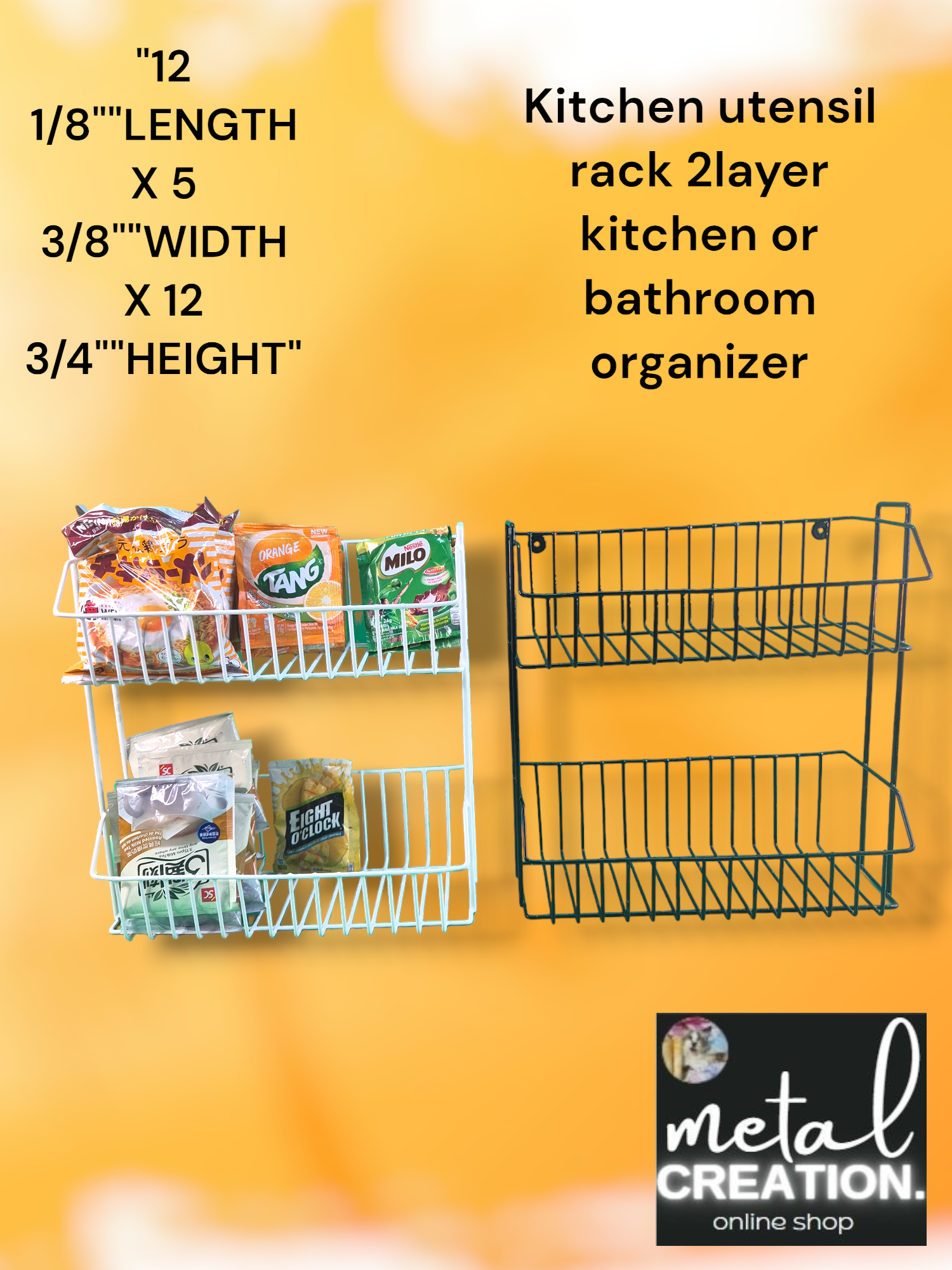 Hanging Kitchen Utensil Rack 2 LAYER/3 LAYER kitchen bathroom ...