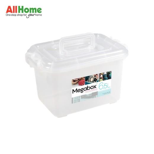 MEGABOX Storage Box Carri-Mi Series 6.5 Liters (Trans Clear Trans Blue ...
