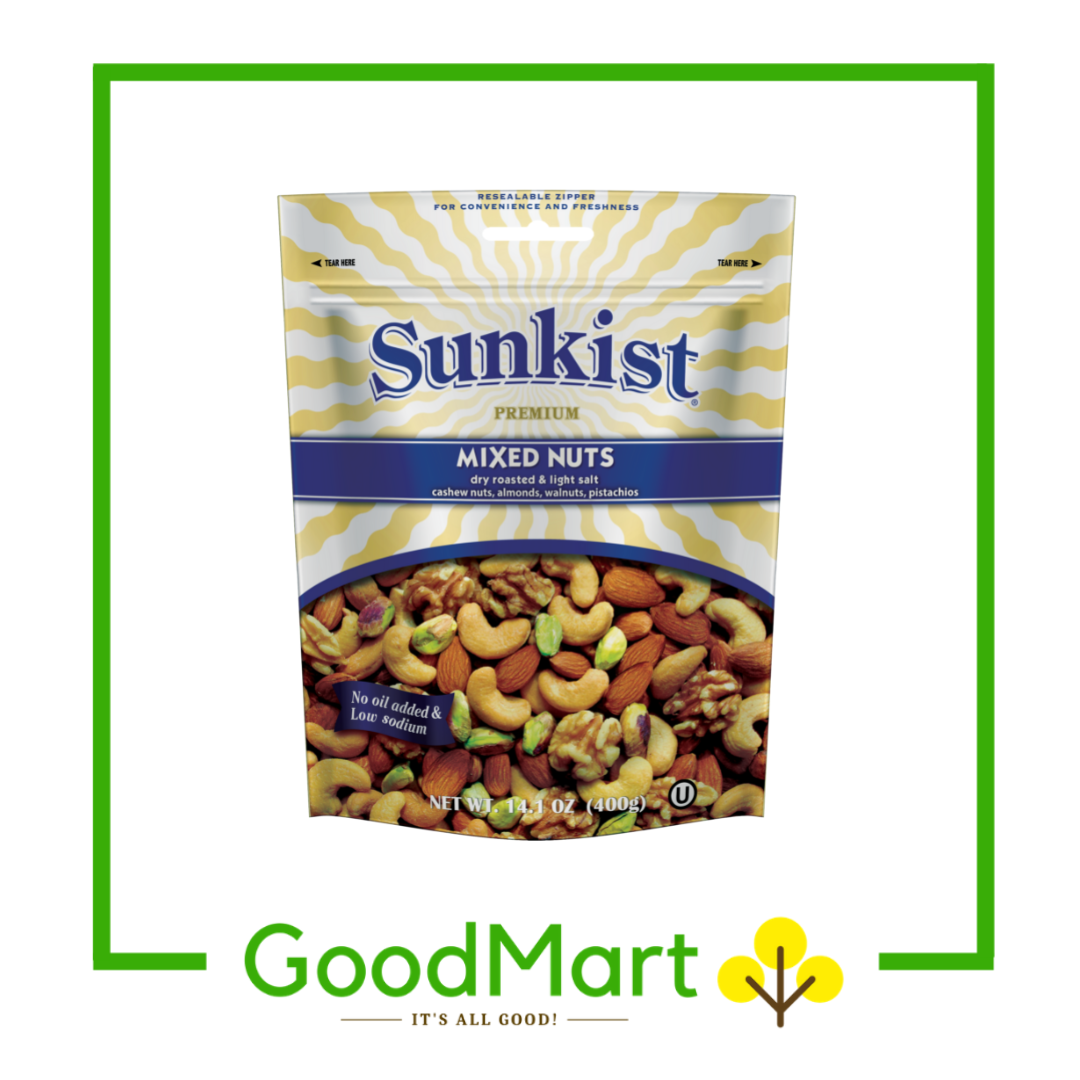 Sunkist Dry Roasted & Light Salt Mixed Nuts 400g | Lazada PH