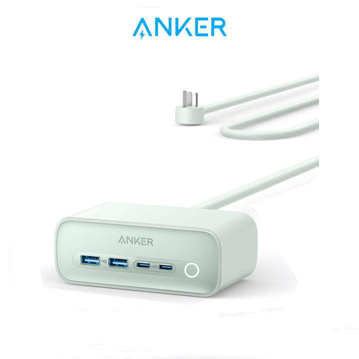 Anker 525 Charging Station 6-in-1 USB C Power Strip for iphone14/13/12 ...