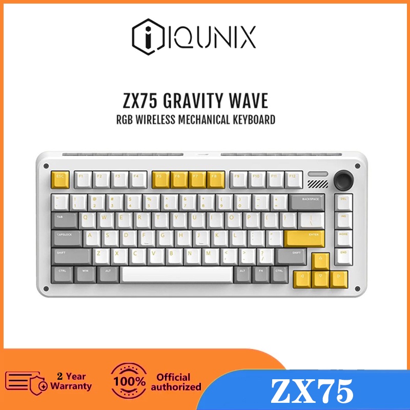 Iqunix zx75 gravity wave wireless RGB hot-swappable mechanical keyboard | Lazada PH