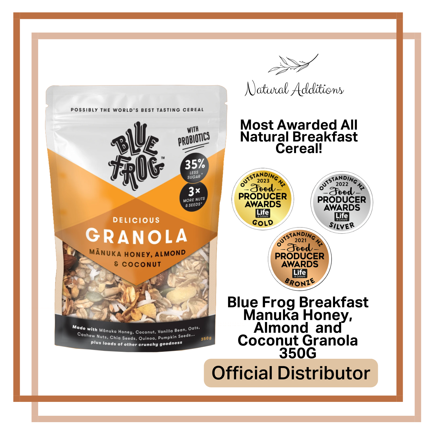 Blue Frog Manuka Honey, Almond and Coconut 350g | Lazada PH