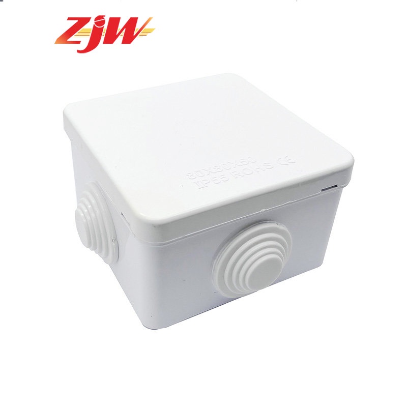 ZJW IP65 Waterproof CCTV Junction Box Enclosure 80x80x50mm 4 Holes Box ...