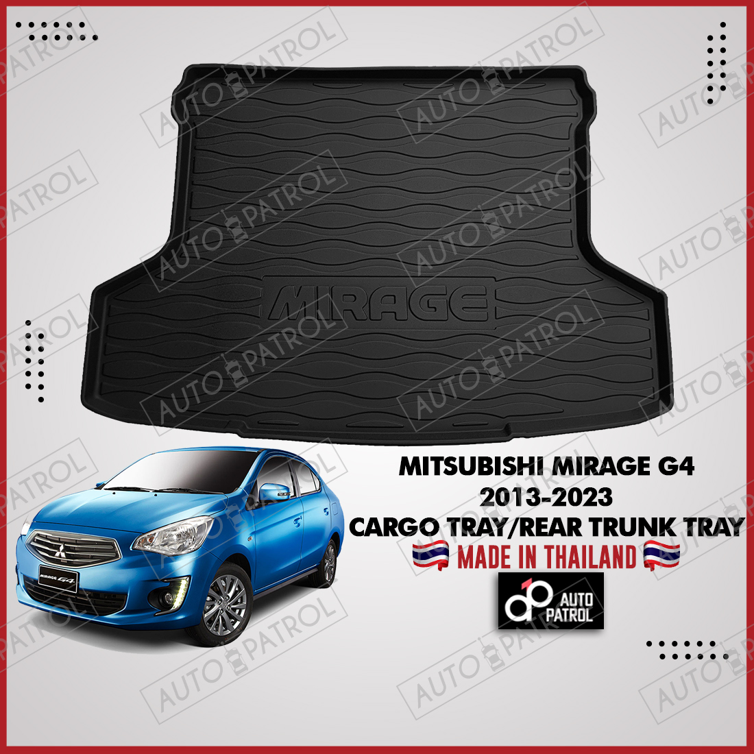 Mitsubishi Mirage G4 2013-2022 Rear Trunk Tray or Cargo Tray V2 | Lazada PH