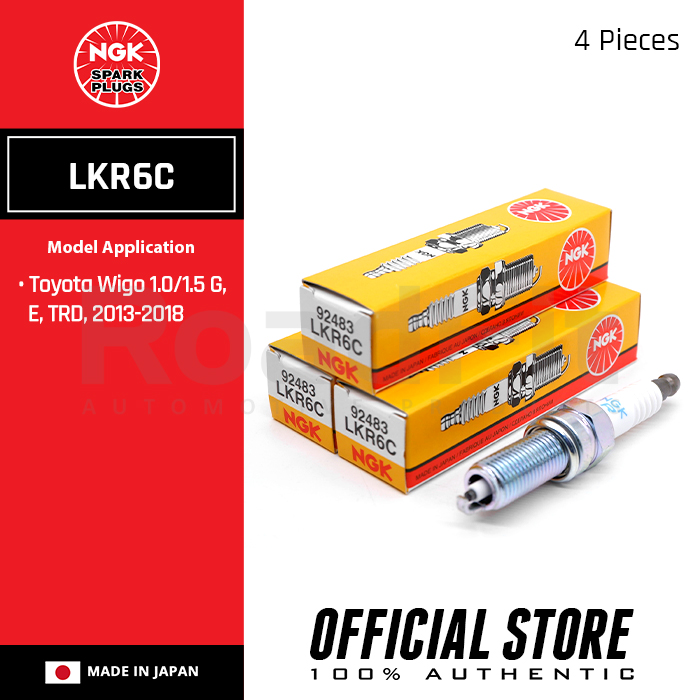 NGK LKR6C Standard Spark Plugs for Toyota Wigo 1.0/1.5 2014-2018 3pcs | Lazada PH