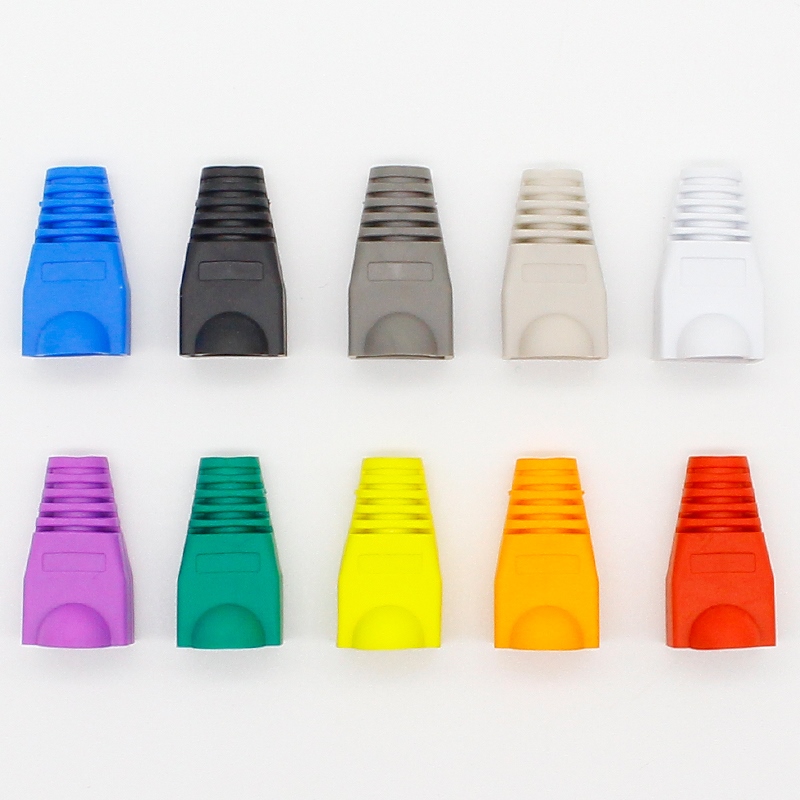 RJ45 connector caps cat5 cat5e cat6 multicolour sheath protective ...