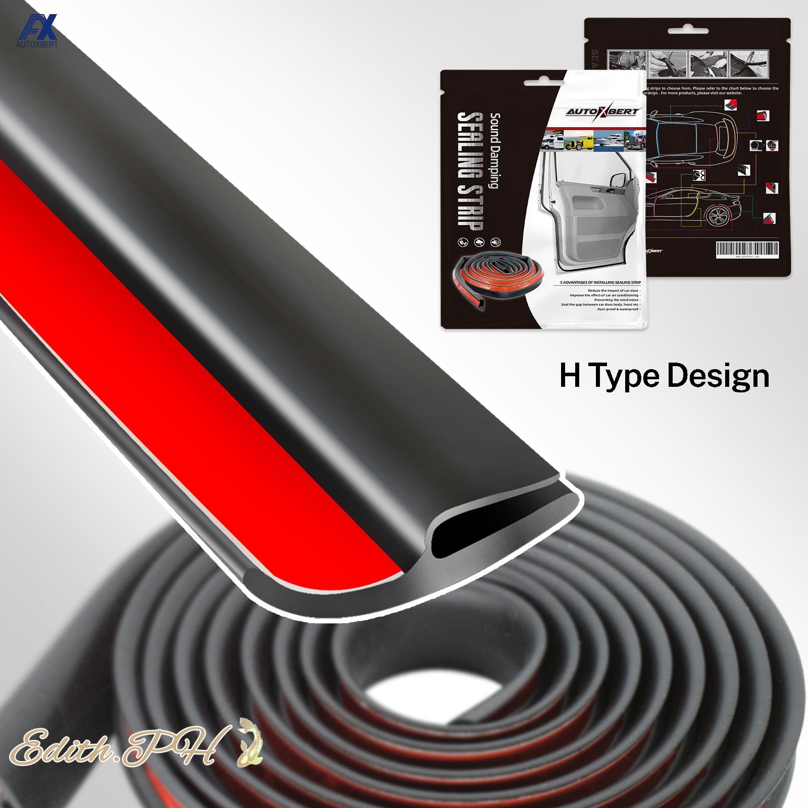 Universal 2M Car Window Seal Strip Dustproof Protector Type H ...