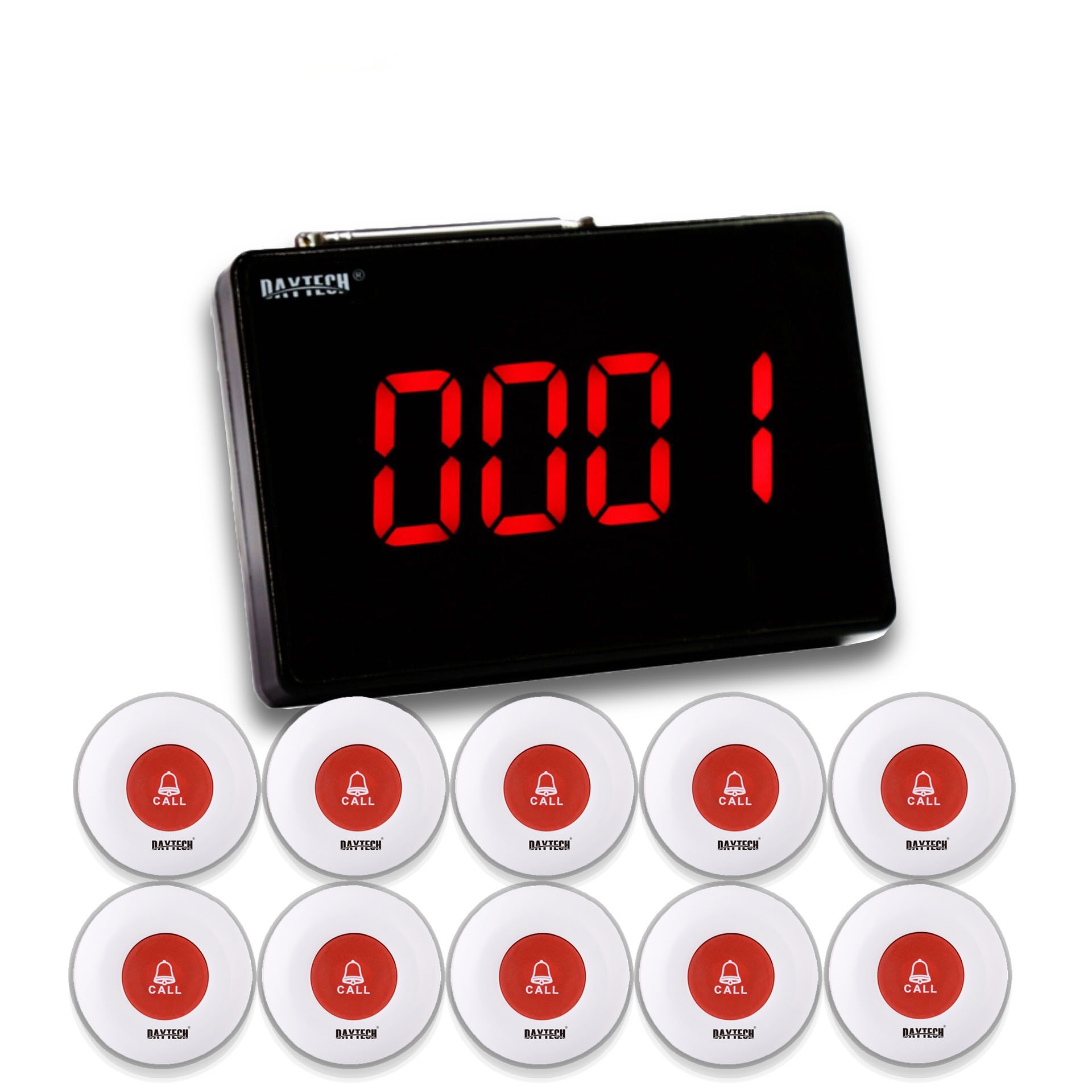 DAYTECH Wireless Calling System Waiter Pager System Service Button For ...