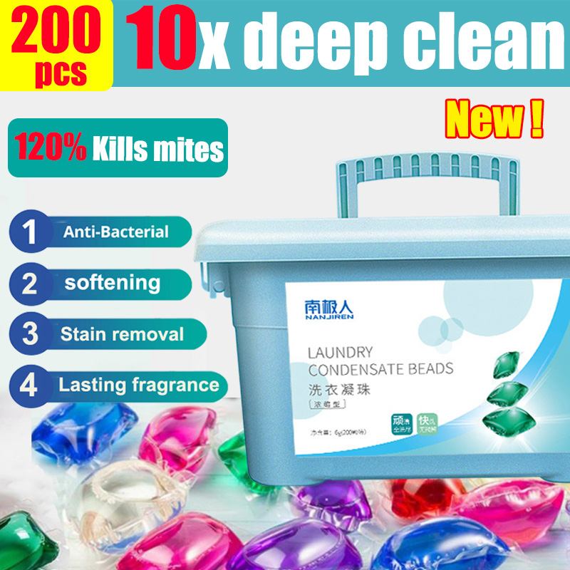 ️200 pcs ️big high laundry capsule laundry pods Laundry Beads Laundry ...