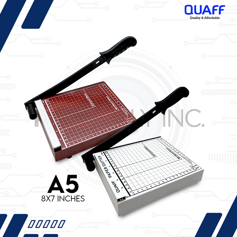 Risefully QUAFF Paper Cutter Wood & Metal Base Heavy Duty A3 B4 A4 A5 ...