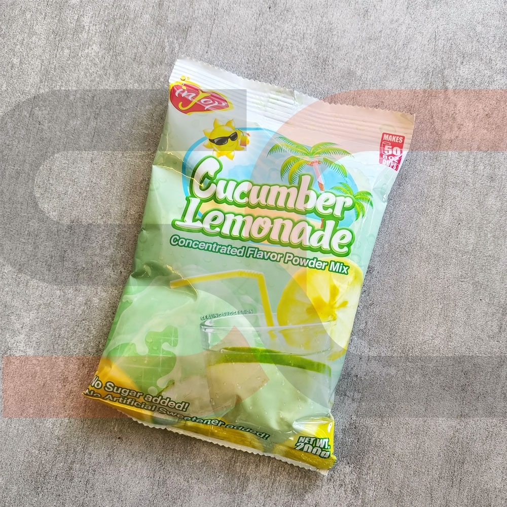 SC Injoy Cucumber Lemonade Unsweetened Powdered Drink 200g Bundled with ...