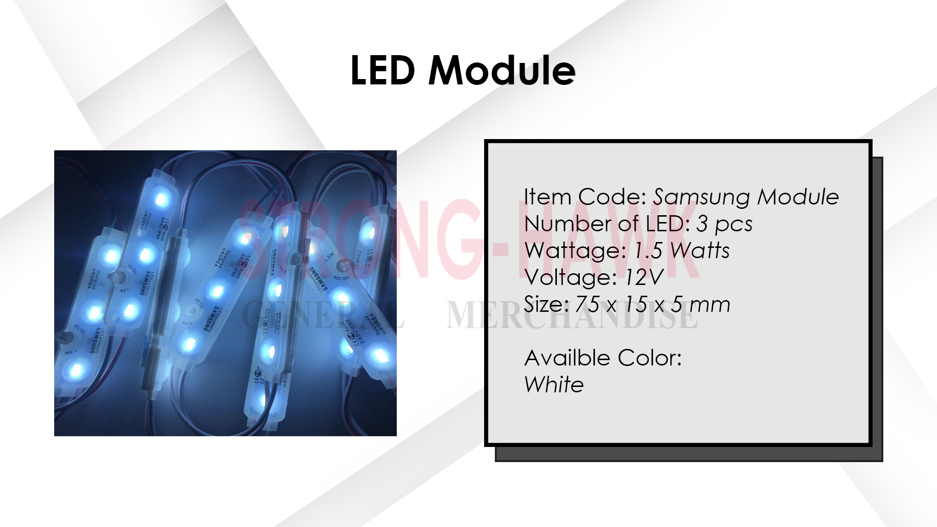 SAMSUNG KOREAN MODULE 1.2w (10PCS) | Lazada PH