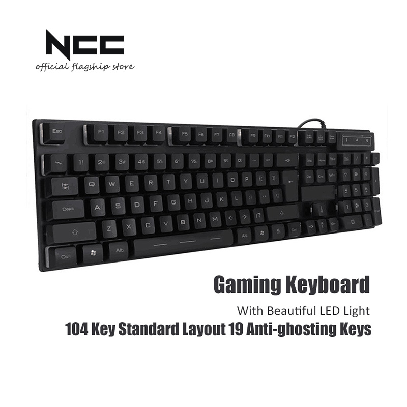 104 Keys USB Wired Keyboard ,Color Backlight, Ergonomics, Gaming and ...