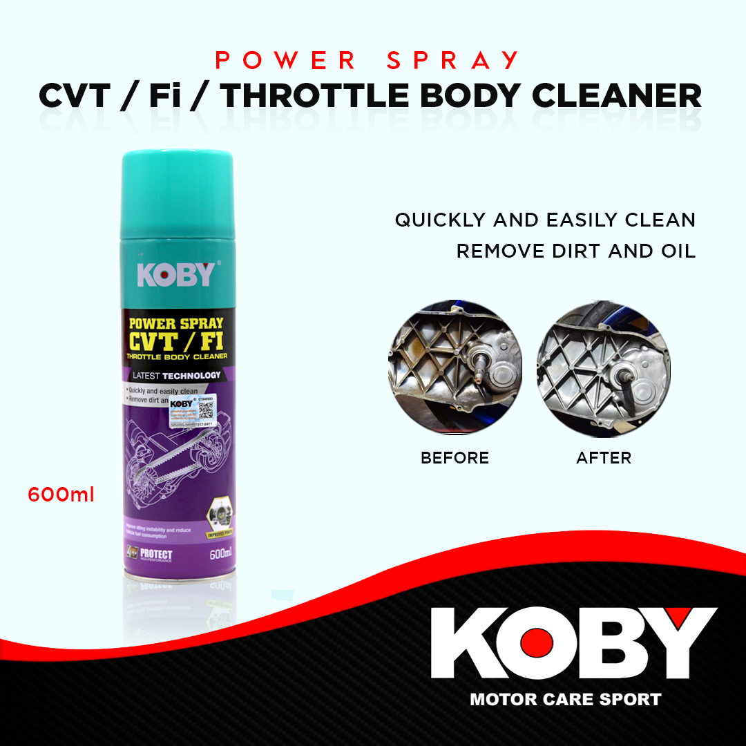 Koby Power Spray CVT/FI Throttle Body Cleaner 600ml | Lazada PH