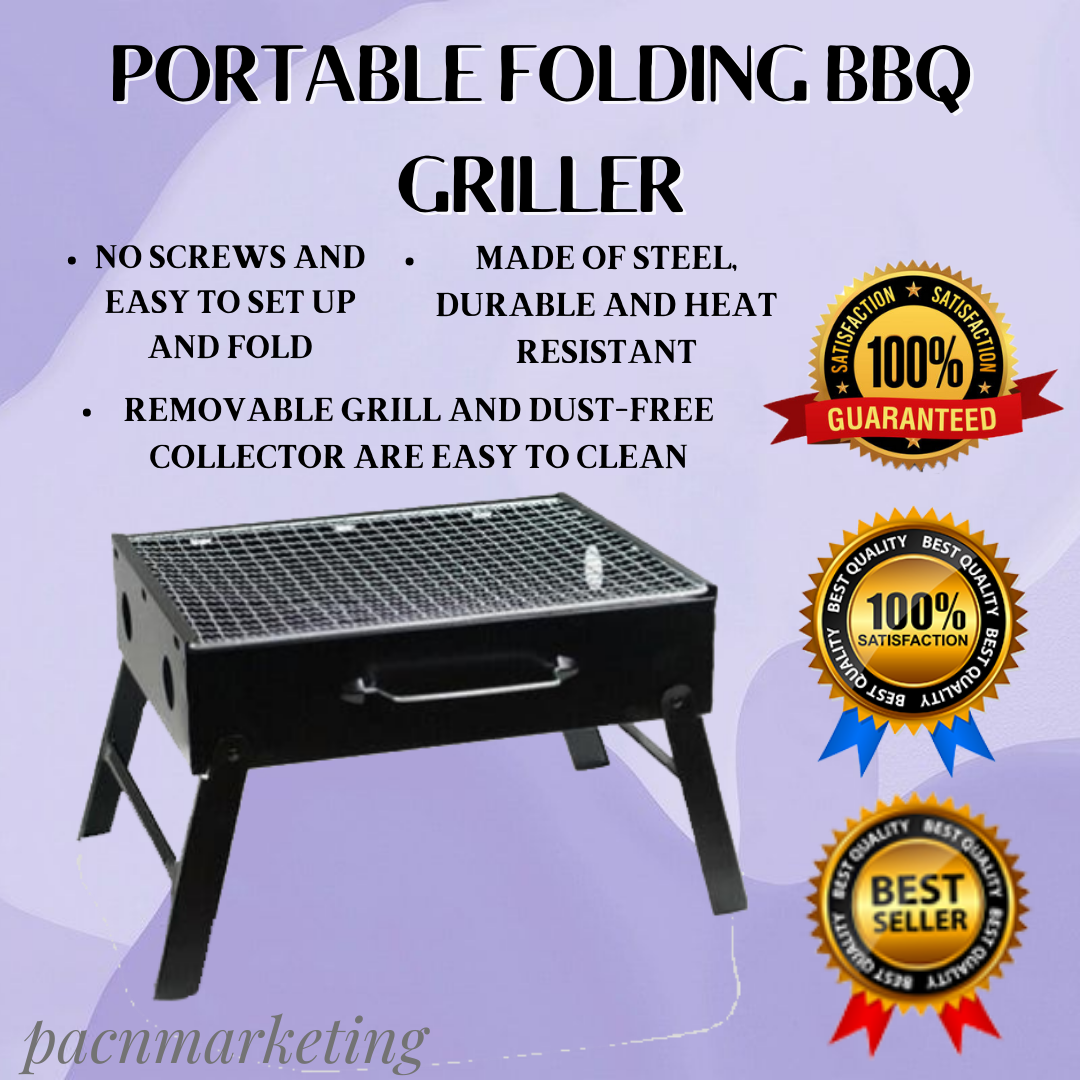 Best Seller PORTABLE FOLDING BBQ GRILLER | Outdoor Camping Griller ...