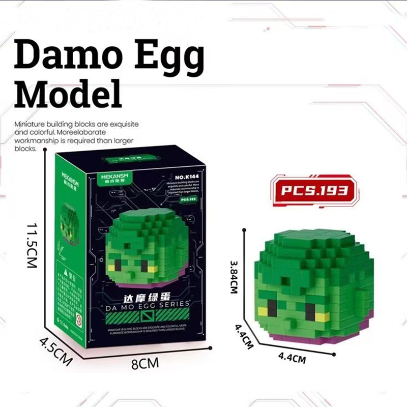 Marvel Series Venom Spider Man DaMo Egg Desktop Decoration Children's Cute Building Block Toys ...