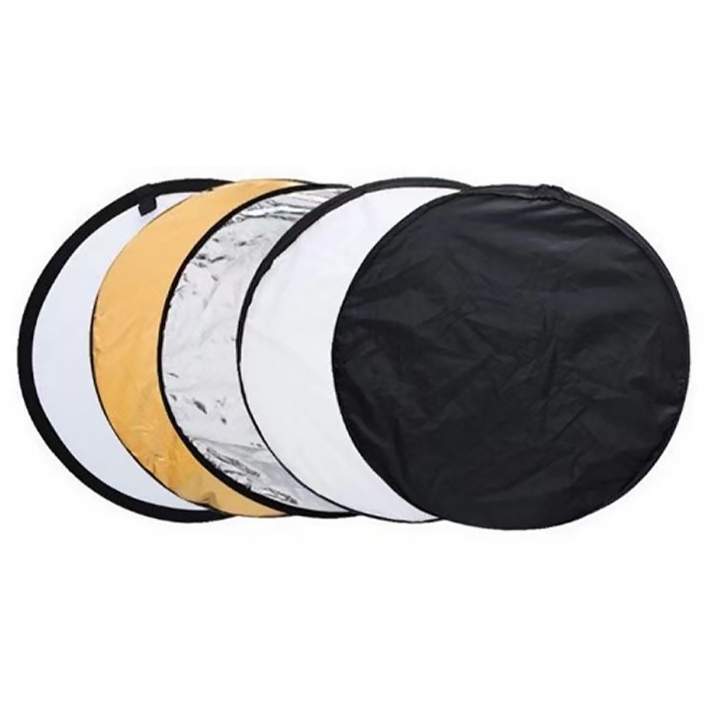 5 in 1 Reflector Photography Collapsible Portable Light Diffuser Round ...