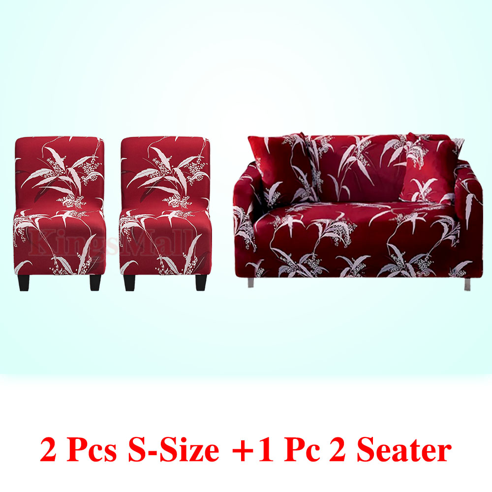 Sala Set Sofa Cover of 3 Pcs Sofa Covers 2 Small Armless Sofa Cover and ...