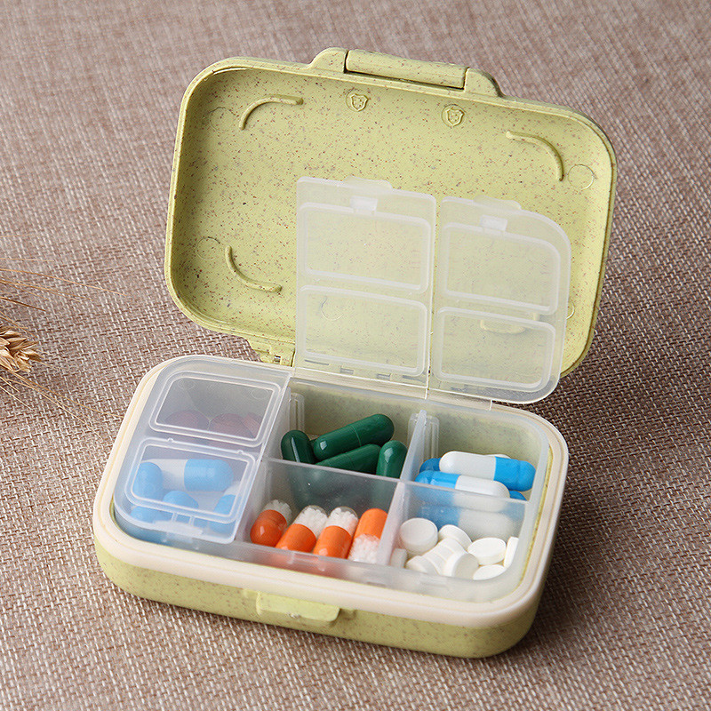 A small box filled with medicine carries a small medicine box for a ...