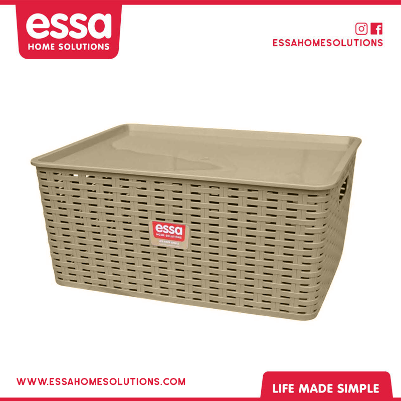Rattan Basket with cover EXTRA LARGE ( Plastic Hinabing Basket, Plastic ...