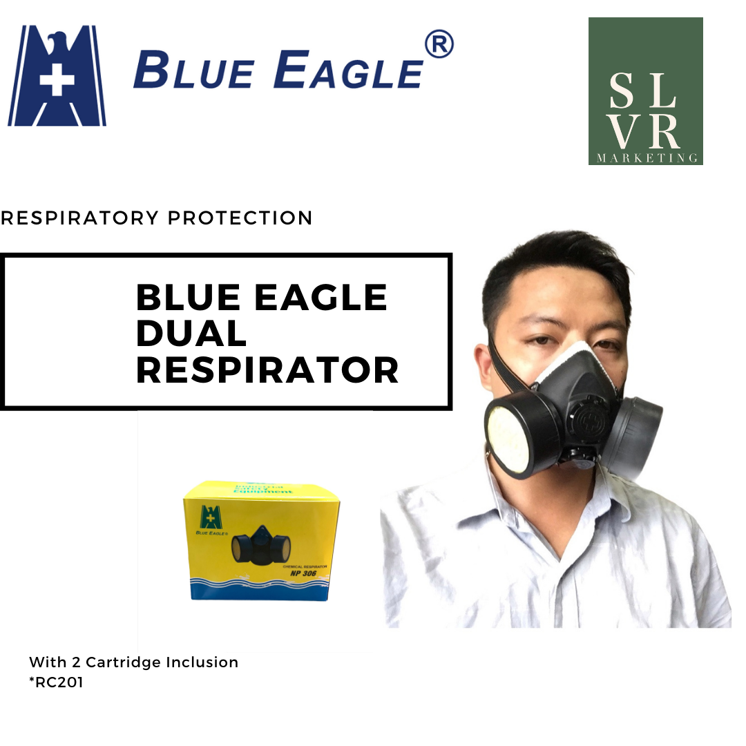 Blue Eagle Safety - Heavy Duty Dual Respirator Silicon Material Dual ...