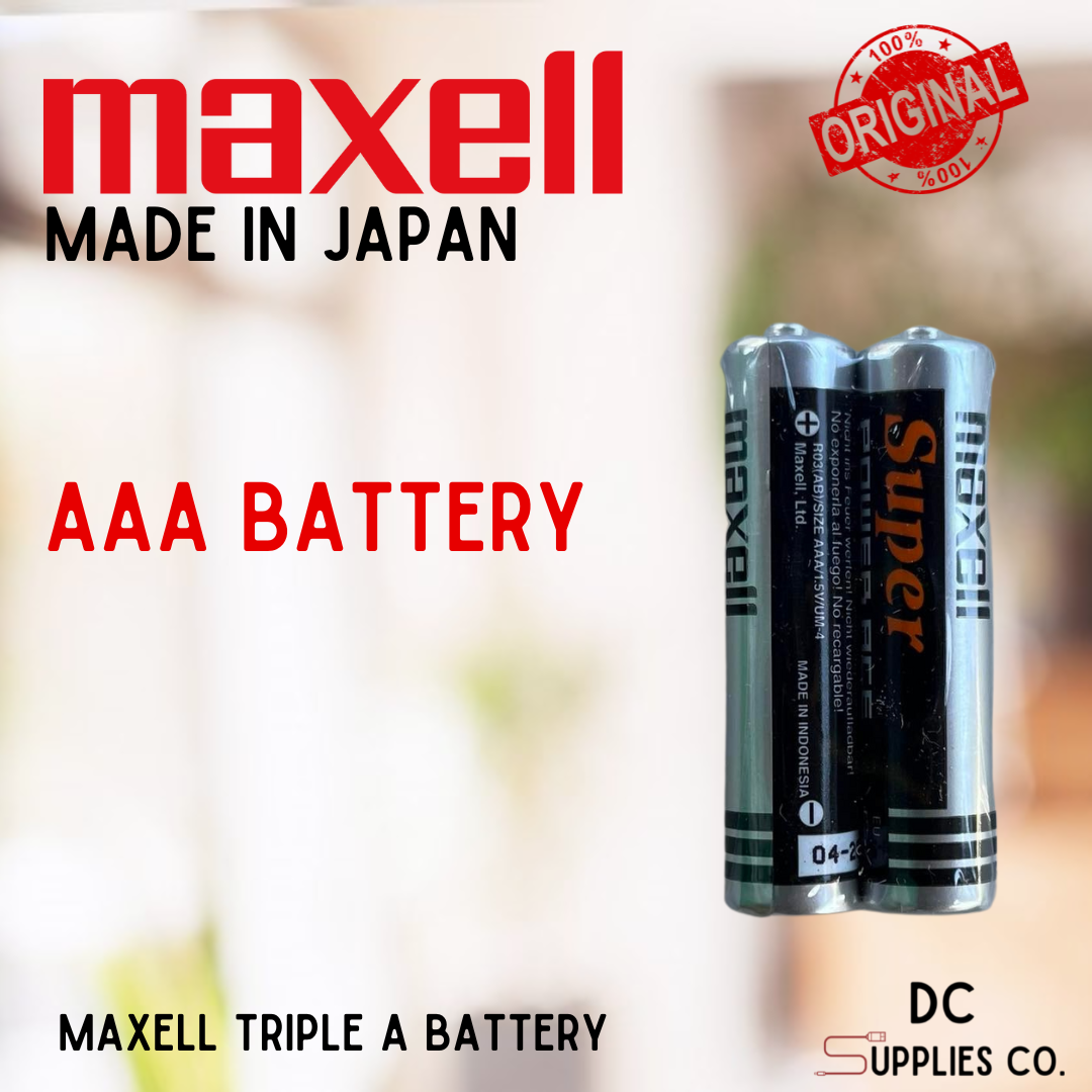 Maxell AAA Batteries Triple A Battery Long Life Heavy Duty Power Ace | Lazada PH
