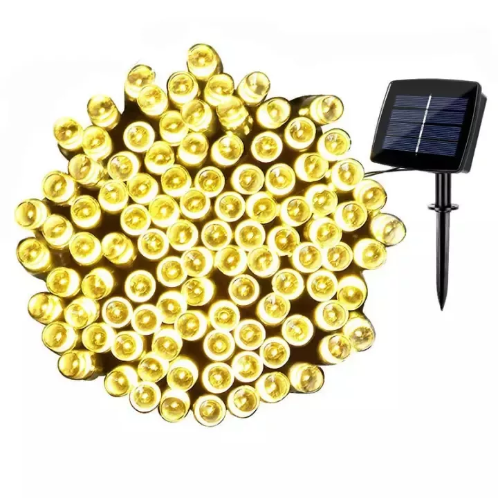 100 LED Solar String Lights Waterproof Outdoor Garland Solar Street ...