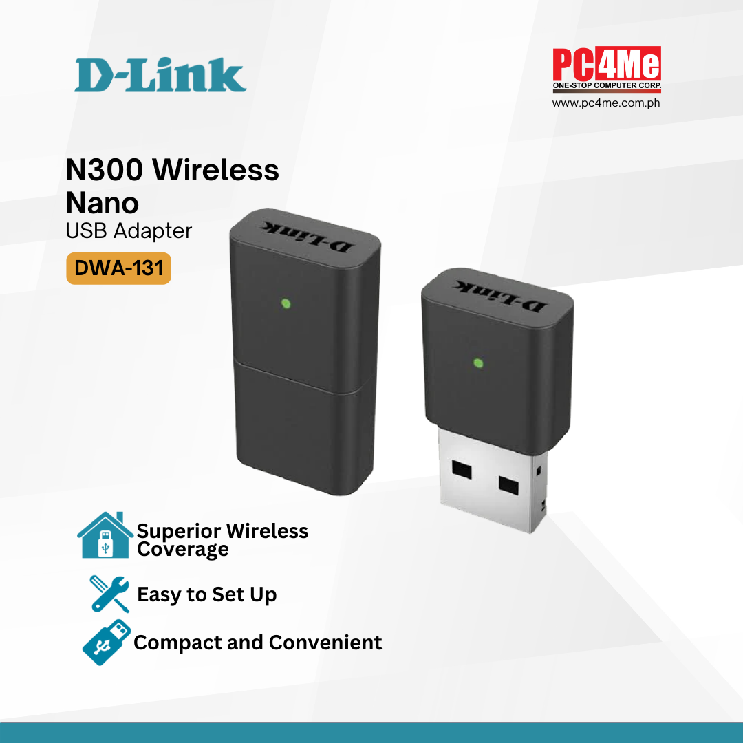 D-Link DWA-131 Wireless N300 Nano USB Adapter | Lazada PH