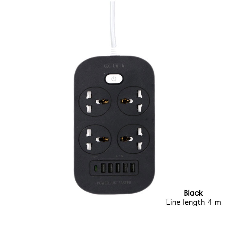 Extension Cord Heavy Duty 2M/4M Extension Power Socket With 4 Power ...