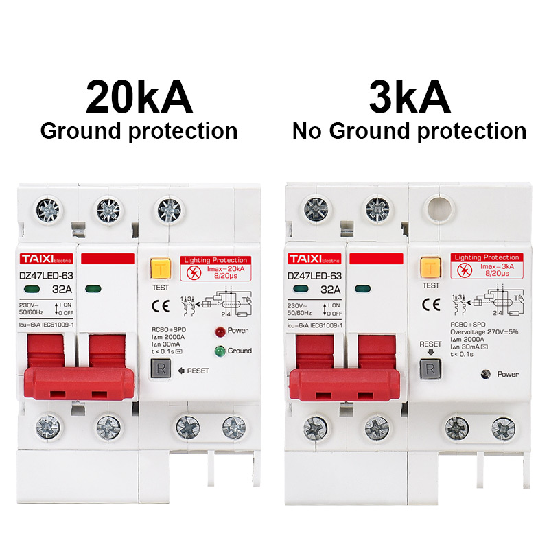 Residual Current Circuit Breaker RCD RCBO RCCB Main Switch With Surge ...