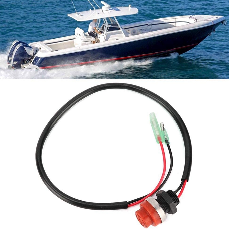 Universal Boat Outboard Engine Motor Start Kill Switch Keyless Push ...
