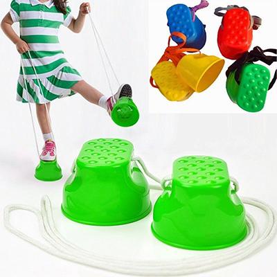 1 Pair Plastic Walker Walk Stilt Jumping Outdoor Fun Sports Balance ...