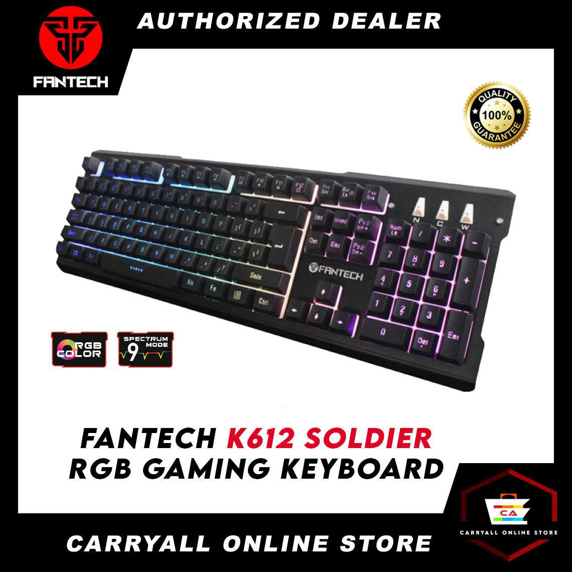 FANTECH K612 Soldier RGB Gaming Keyboard | Lazada PH